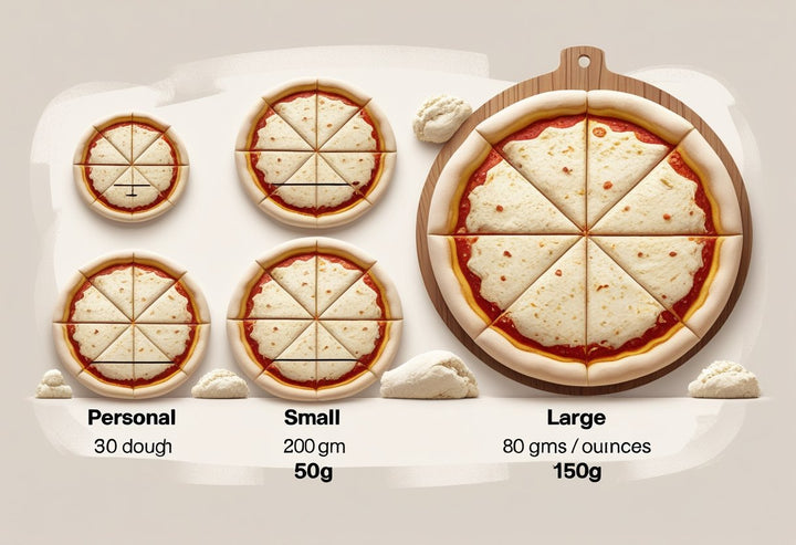 How Much Dough Per Pizza Size Explained for Perfect Crust Every Time.