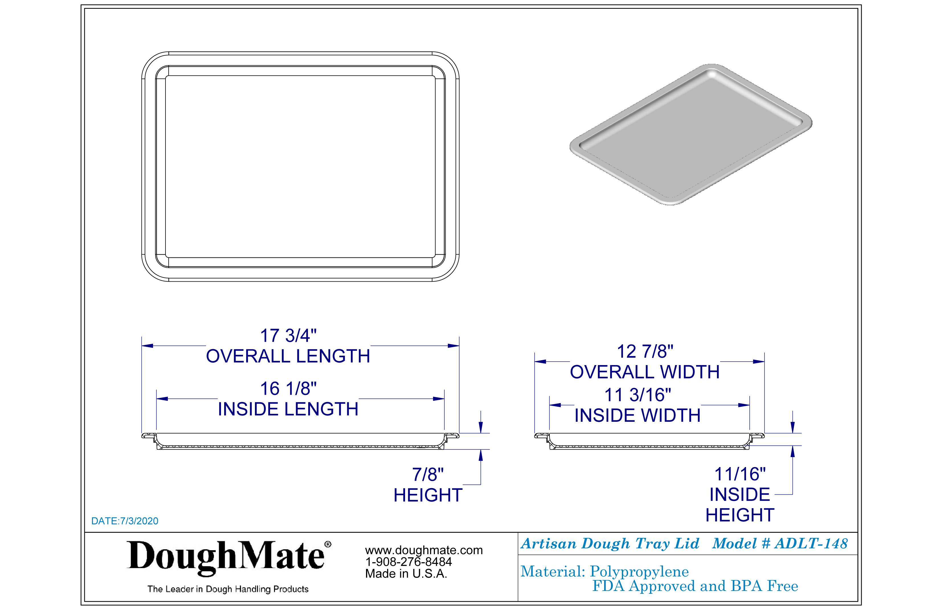 Doughmate Artisan Dough Tray Kit – Prepa Pizza
